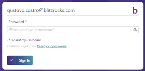 First Login – Blitz